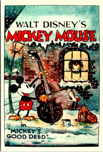 6x4" Postcard Walt Disney's Mickey Mouse in Mickey's Good Deed - Pluto ...