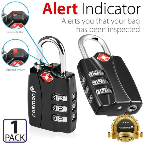 [TSA Approve] 3 Digit Combination Travel Bag Suitcase Luggage Lock ...