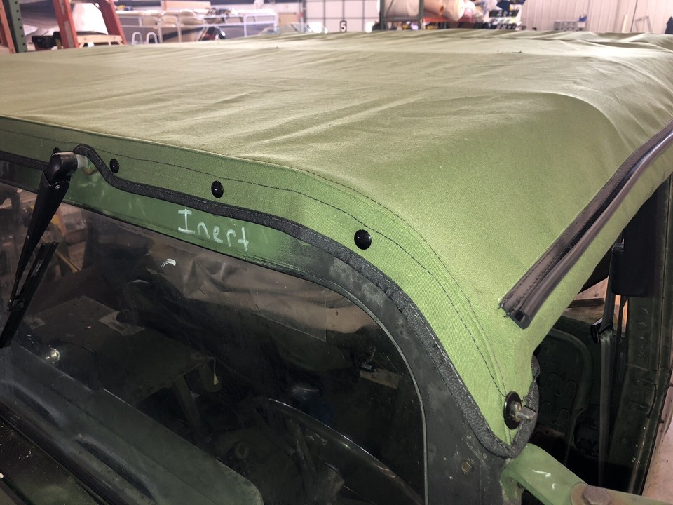 CONVERTIBLE CANVAS SOFT TOP FOR MILITARY HUMVEE M998 REMOVE / INSTALL ...