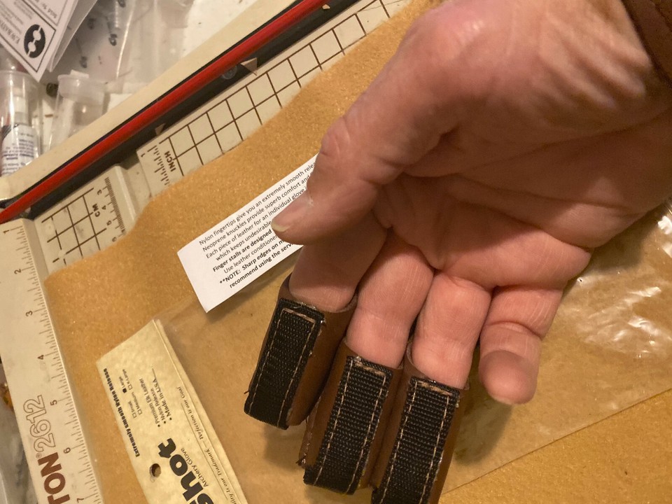 American Leathers Big Shot Archery Shooting Glove Elk Leather | eBay