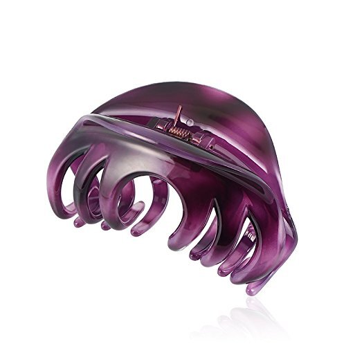 Rosette Large Chic Styling Glass Claw Clip for Women and Girls, Organic ...