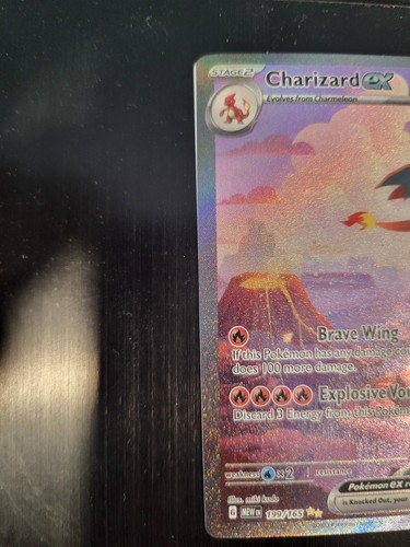 Error Pokémon TCG Charizard EX 199/165 Scarlet & Violet 151 Holo Card ...