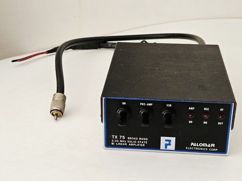 UNTESTED Palomar TX75 Bi Linear Ham Radio Amplifier Solid State 3-30MHz ...