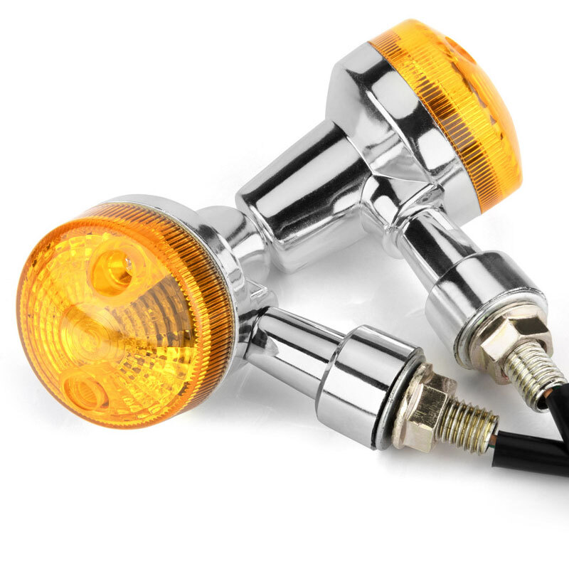 4x Classic Motorcycle Indicators Turn Signal Blinker Light For Bobber ...