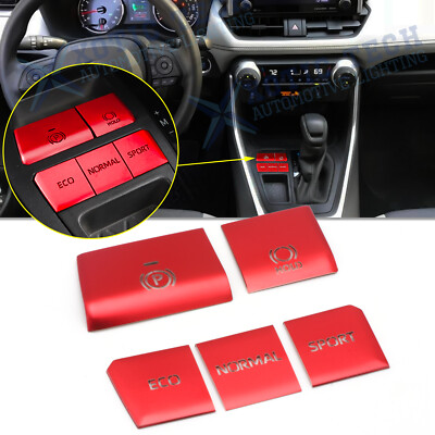 For Toyota RAV4 2019-2025 Red Gear Accessories Function Button Frame ...