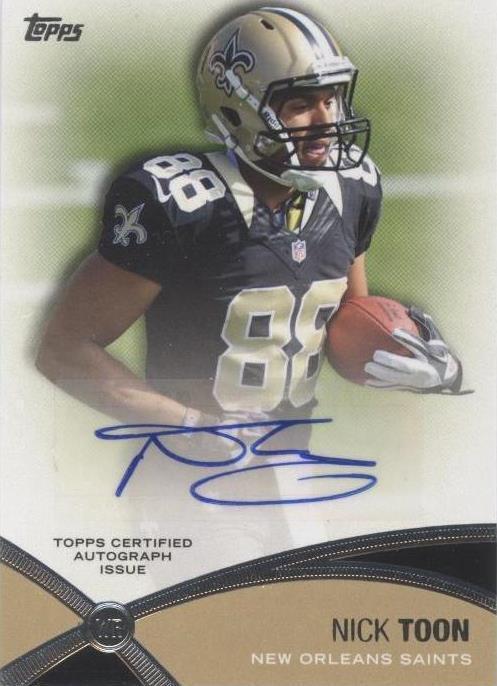 2012 Topps - Prolific Playmakers Autographs Nick Toon #PPA-NT (AU, RC ...