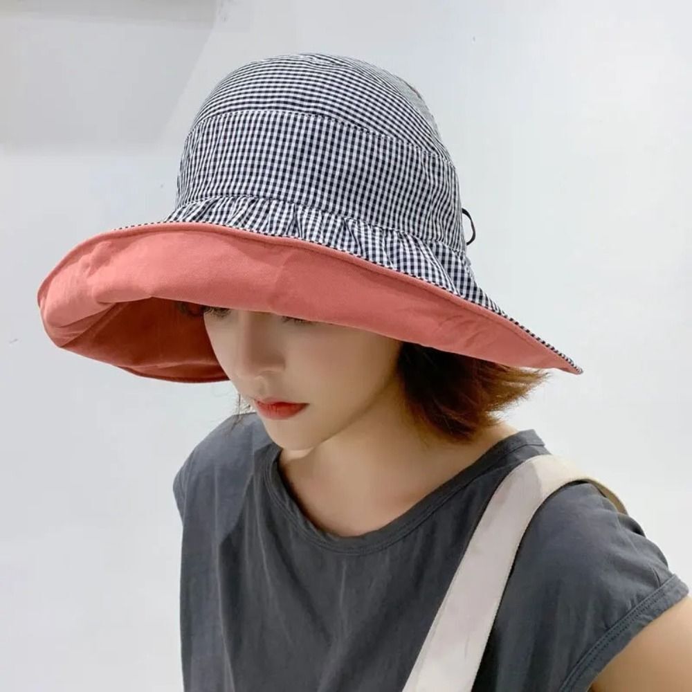 Cotton Sunscreen Hat Foldable Empty Top Cap Fashion Sun Hat | eBay ...