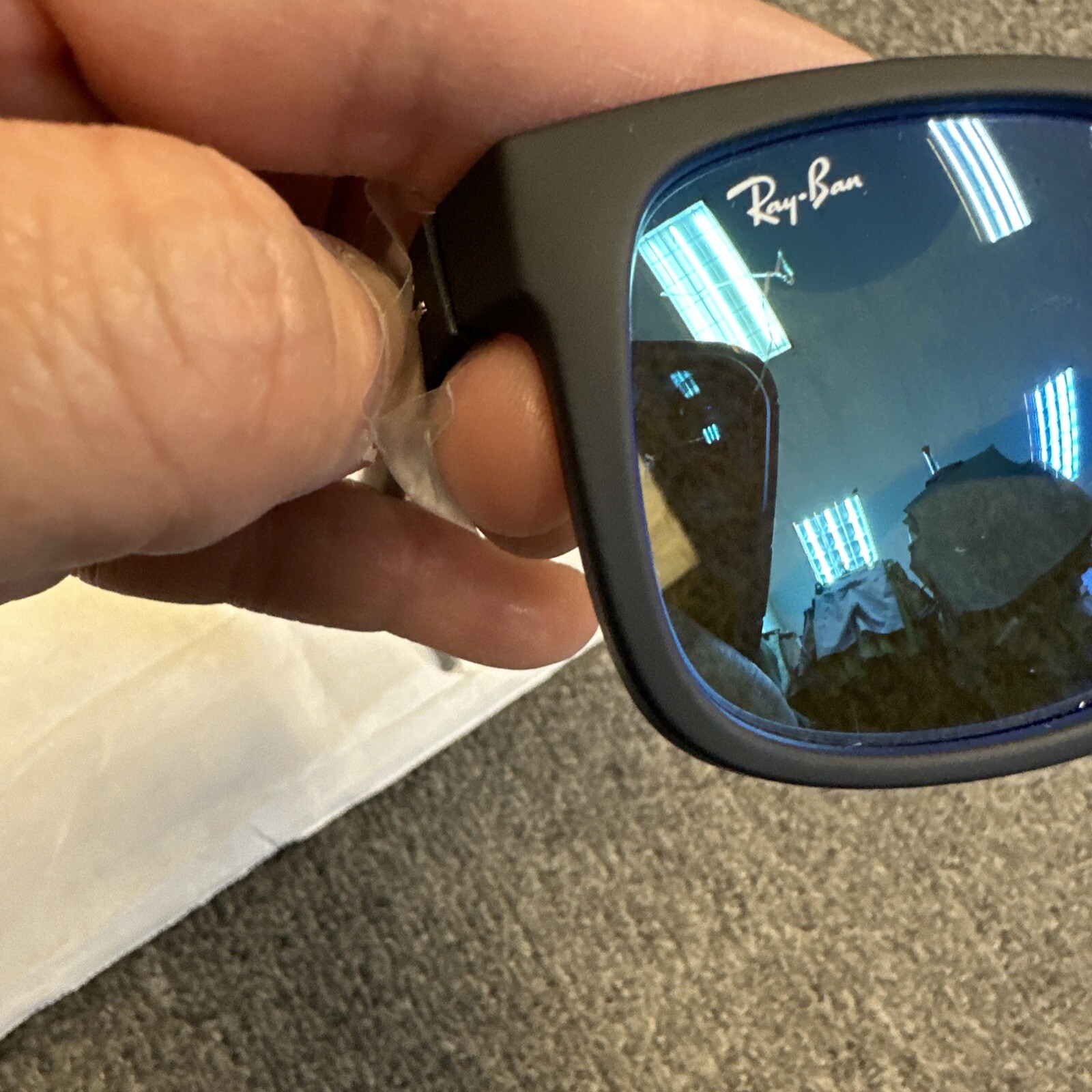 Ray-Ban RB4165 601-8G Grey Gradient Lens Matte Black Frame Unisex ...