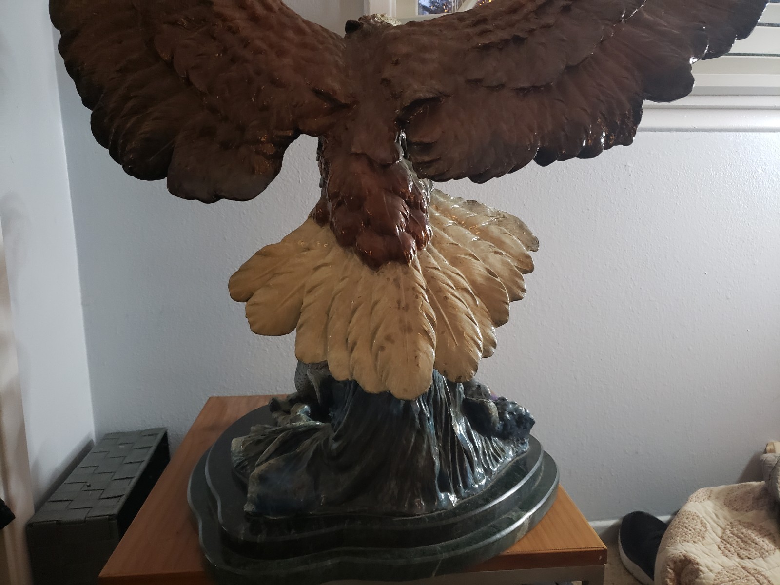 ED CHOPE The Fisherman ll Eagle Polychrome Edition Original Bronze ...