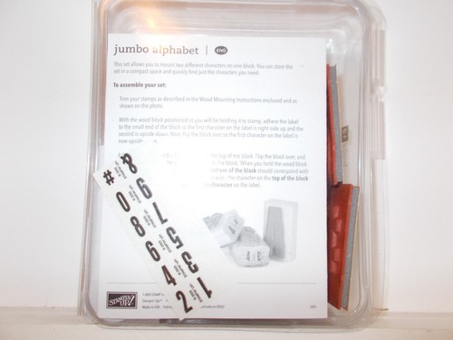 STAMPIN' UP Headline Numbers Stamp Set Excellent Condition | eBay