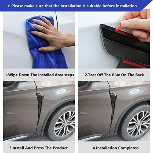 Universal Fender Trim Molding, Left and Right, Black Body Moldings ...