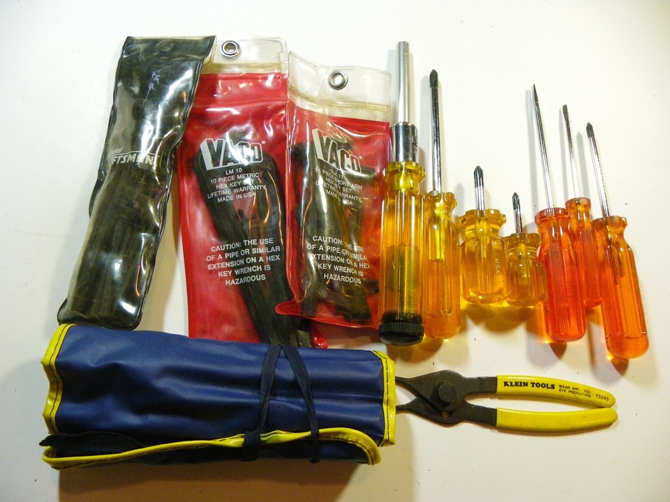 Mix Tools, Lot- Nut drivers, Screw Drivers.Allen, Mix tools-VACO-KLEIN ...