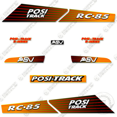 ASV RC-85 Decal Kit Skid Steer Replacement Stickers Equipment Decals ...