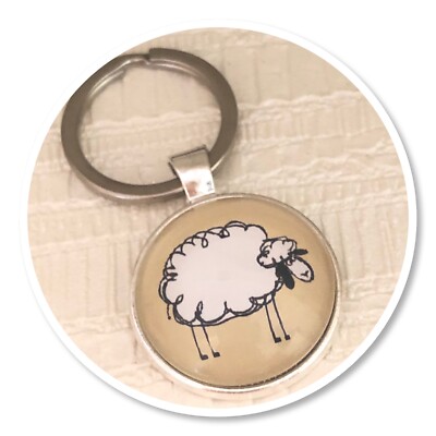 cute sheep keyring key ring | eBay UK