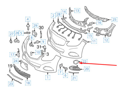 NEW MB E-CLASS W212 FRONT BUMPER REAR LEFT COVER A2128852722 2015 OEM ...