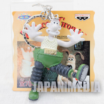 Wallace & Gromit WALLACE Figure Key Chain Banpresto JAPAN Ardman ANIME ...