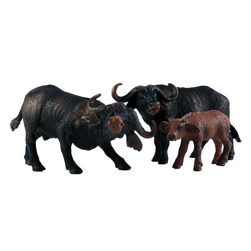 3PCS Mini Buffalo Figurines Wildlife Animal Model, and | eBay Australia