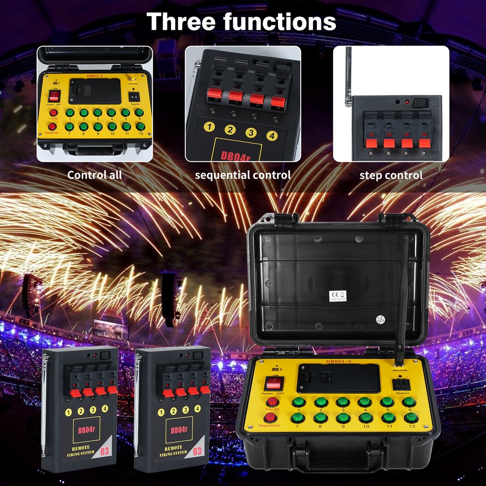36 Cues Wireless Fireworks Firing System Remote Control Fire Control ...