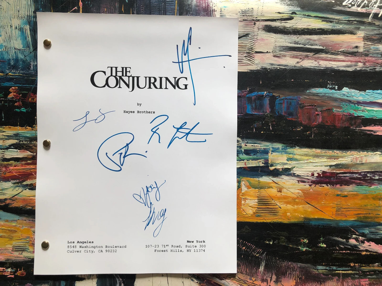 The Conjuring Horror Movie Script 114 Pages Joey King, Patrick Wilson ...