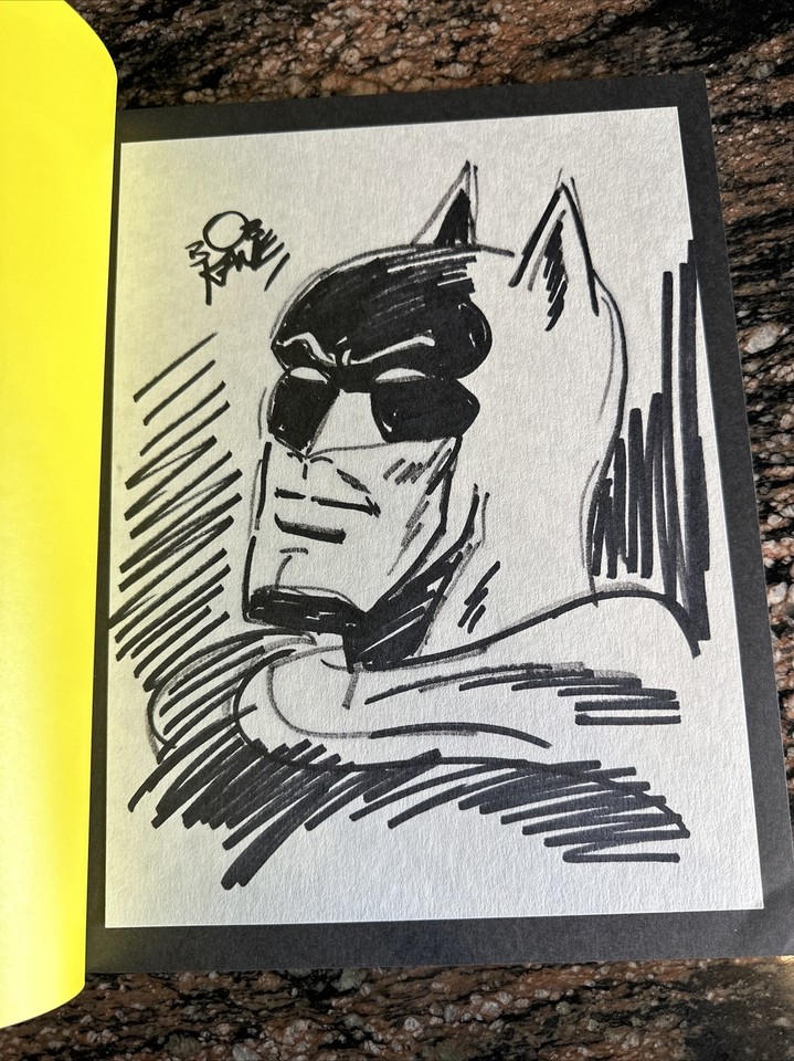 BATMAN & ME SLIPCASED HARDCOVER Book & SIGNED BATMAN SKETCH BY BOB KANE ...