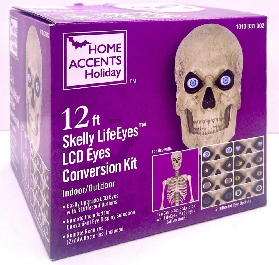 🔥12 ft. Skeleton Skelly LifeEyes LCD Eyes Conversion Kit | eBay