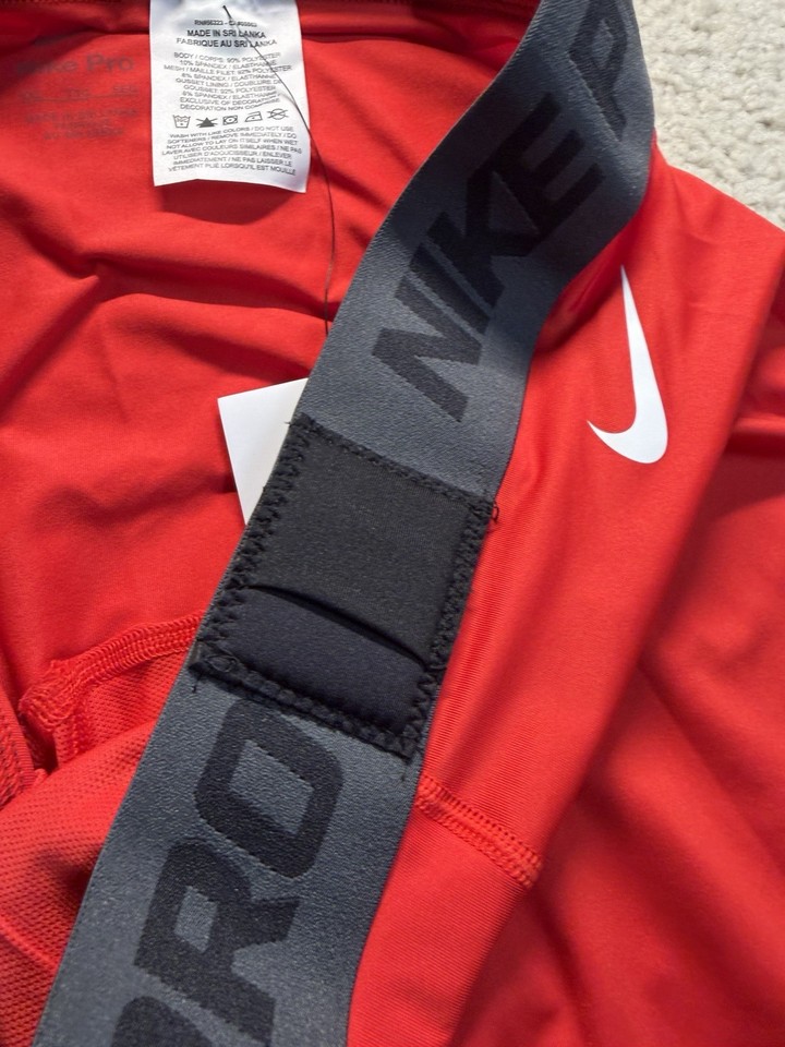NIKE Pro Combat NBA Red 3/4 COMPRESSION PANTS Player Issued Mens XXL ...