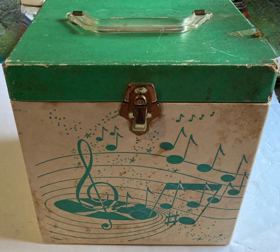 Lot 75 Picture Sleeve 50s/60s 45 Records & Vintage Carry Case Beatles ...