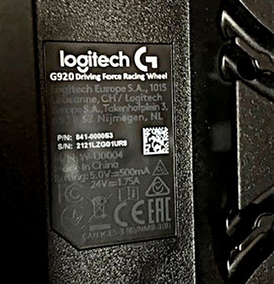 Logitech G920 Racing Wheel and Pedals for Xbox Series X|S, Xbox One, PC ...