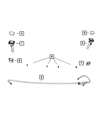 MOPAR Washer Nozzle 68078293AA | eBay
