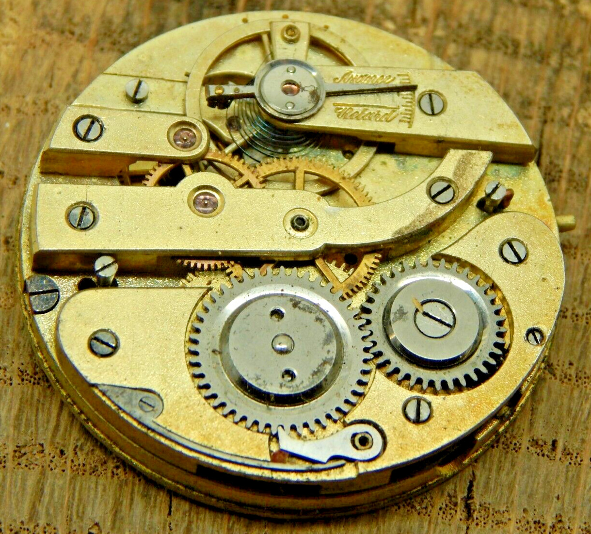 Antique Vintage Pocket watch movement bridge plate gi… - Gem