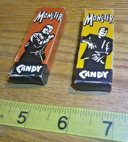 two original vintage Monster Candy Boxes never opened with something ...