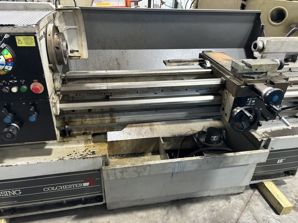 1998 15" X 50" CLAUSING COLCHESTER #600-15" ENGINE LATHE 2" HOLE ...