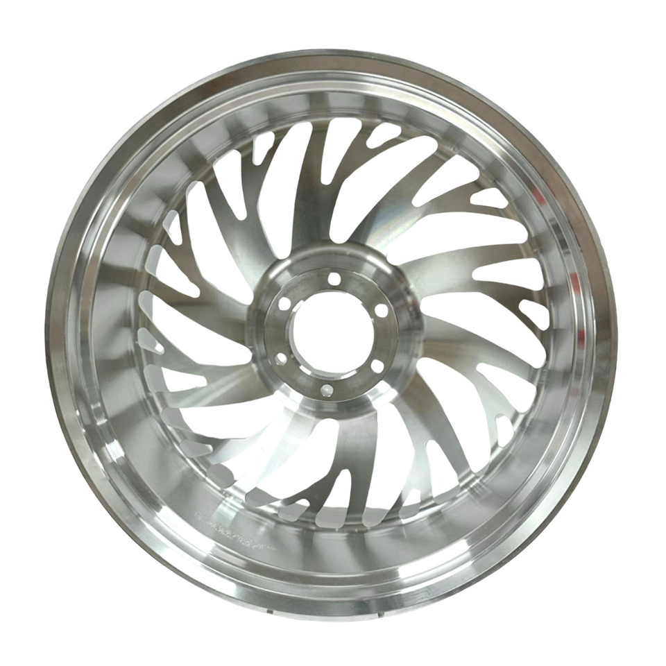 24x14" Set of American Forged Wheels Rims 6x139.7 Super Polished -76mm ...