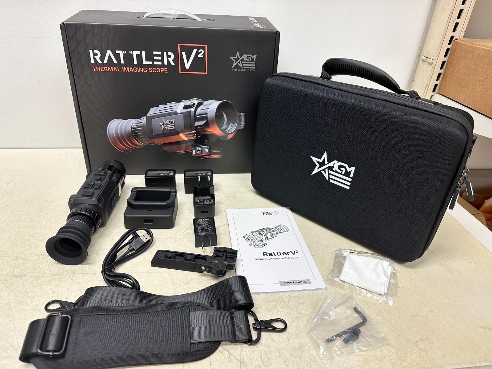 AGM RattlerV2 Thermal Imaging Night Vision Rifle Scope 256x192 50 Hz 19 ...