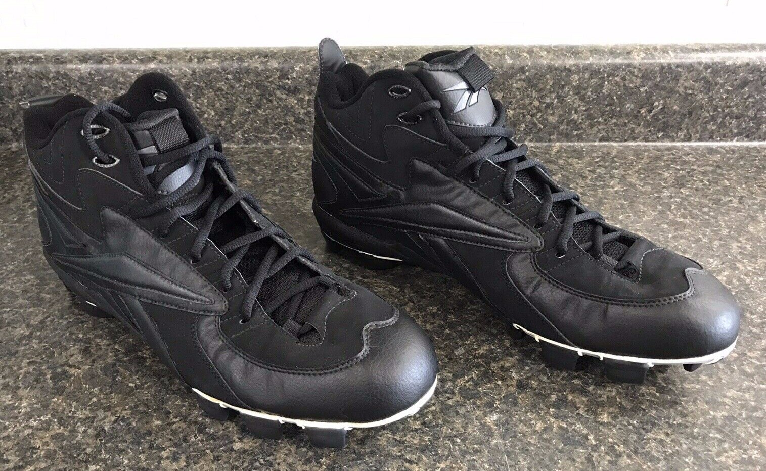 Authentic Reebok Mid-Molded Baseball Cleats 18-50093A Black Size 15 NEW ...