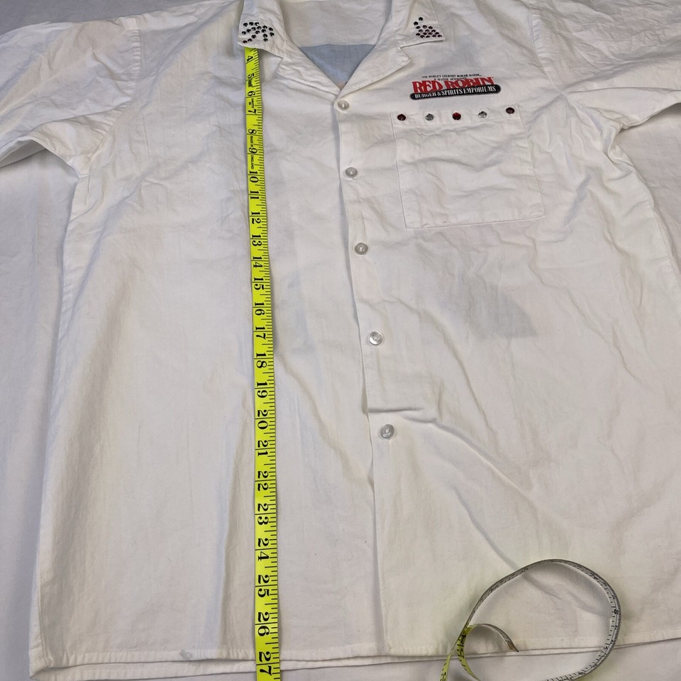 Vintage 80s Red Robin Burgers Restaurant Shirt Sz Large Rhinestone ...