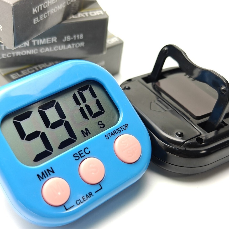 Large Magnetic LCD Digital Kitchen Timer Countdown For Cooking Loud ...