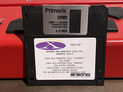 Ensoniq FDX-100 Sound Disk for the ASR-X & ASR-X Pro Sampler Resampler ...