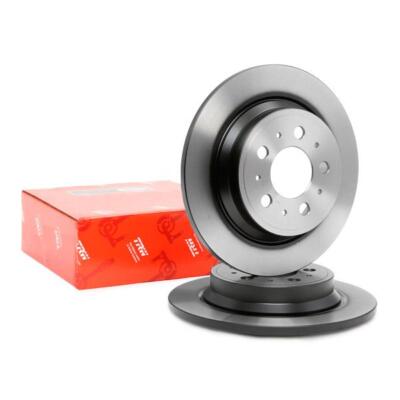 TRW Rear Brake Disc Rotors 288mm DF4066S fits Volvo S80 184 2.9 T6 2.0 ...
