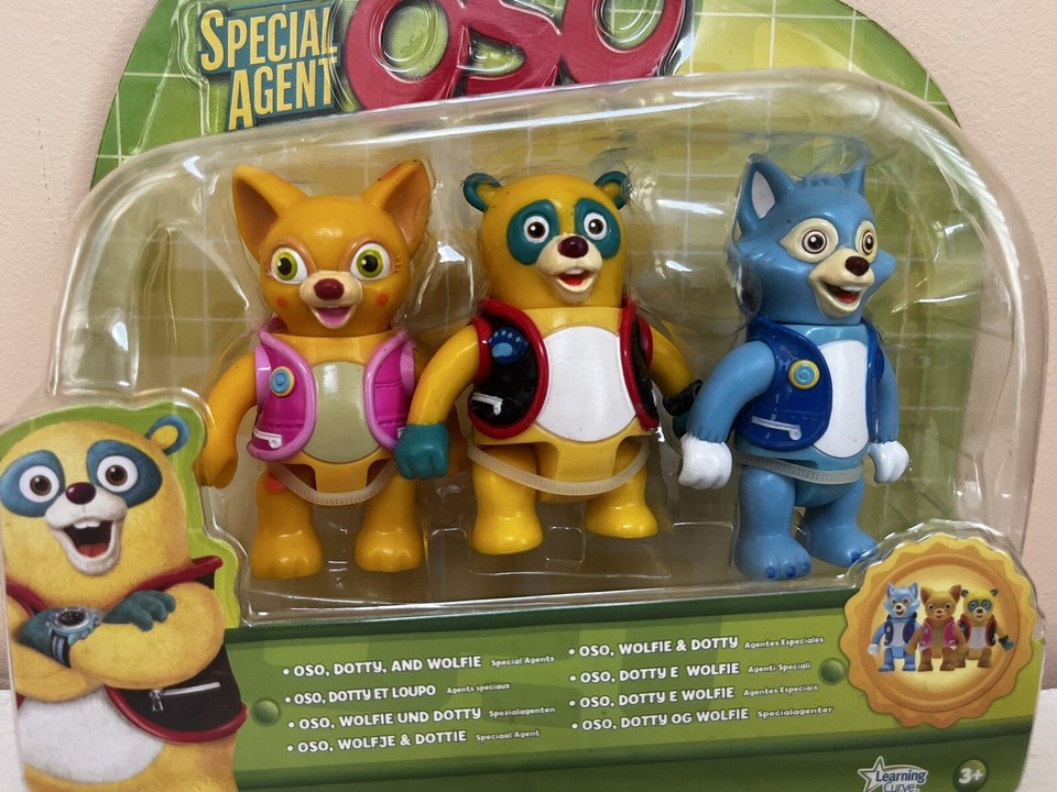 Special Agent Oso Dotty and Wolfie Poseable Figures Toy - 3 Figures ...