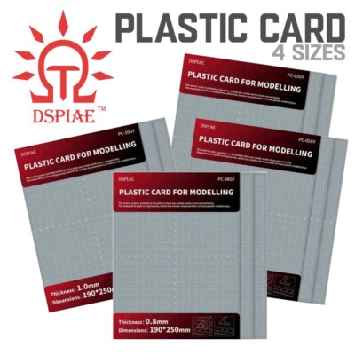DSPIAE: Plasticard Sheets - 7.5x9.8 in - Pla Plate - Plastic Card for ...