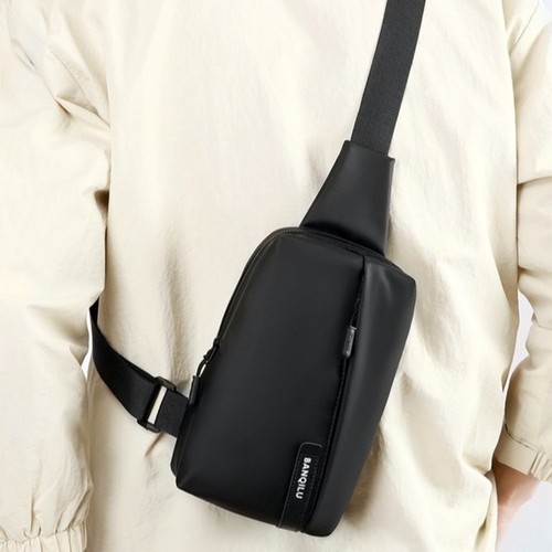 Solid Color Oxford Sling Shoulder Bag Anti Splash Male Crossbody Bag ...