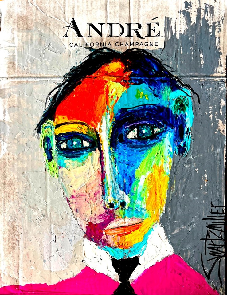 PEPSI PORTRAIT Painting COLORFUL SWARTZMILLER DNA SIGNED ART UPCYCLED ...