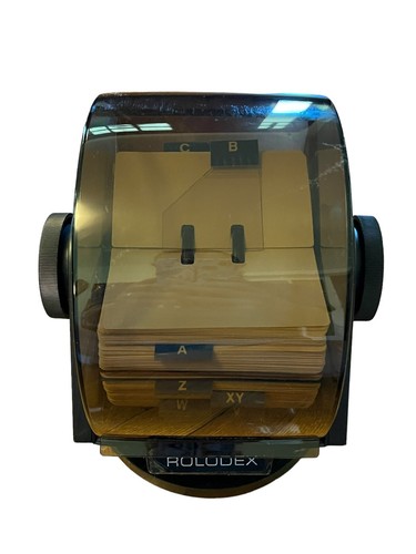 Vintage Rolodex Rotating Swivel 3 X 4 Index Card File Model Sw-24c for ...