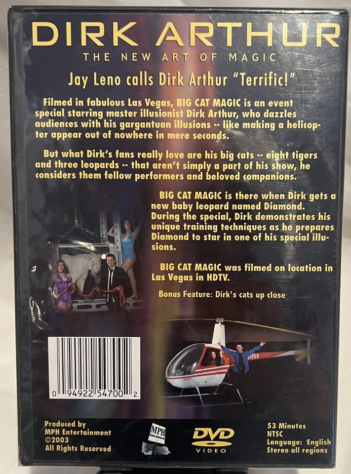 Big Cat Magic Starring Master Illusionist Dirk Arthur [DVD ...