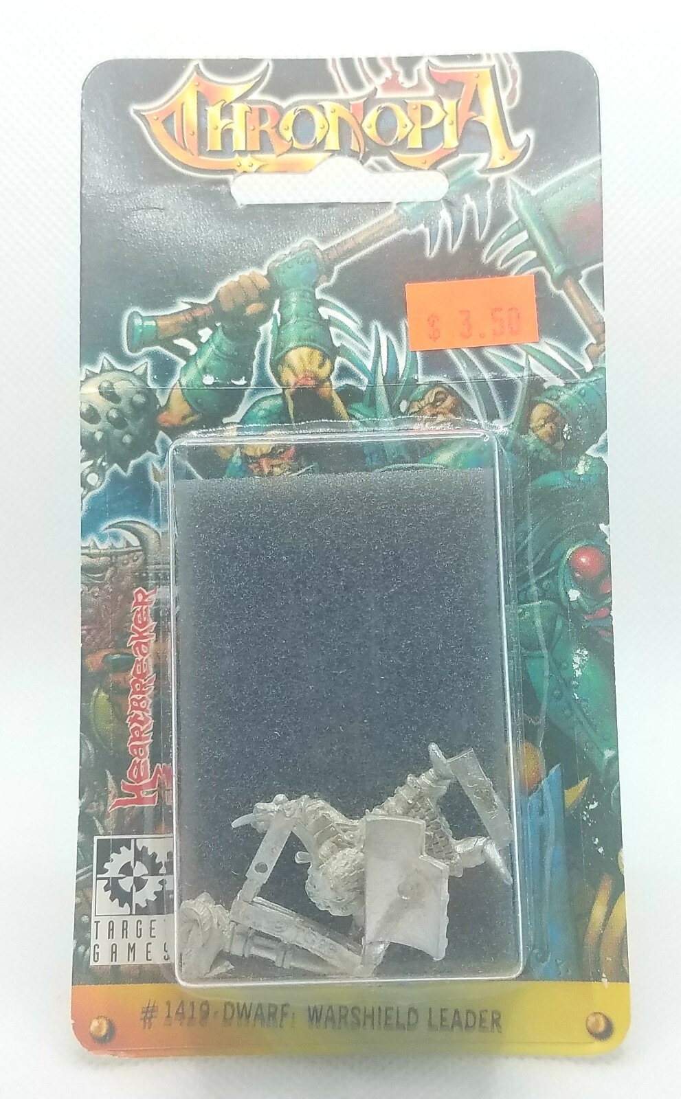 Chronopia Metal Miniatures Dwarf NIB OOP 28mm (Spearmen Swordsmen ...