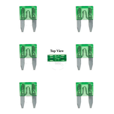 30A Amp 6x Mini Blade Fuse APM ATM Motorcycle Automotive Trip Spade Set ...