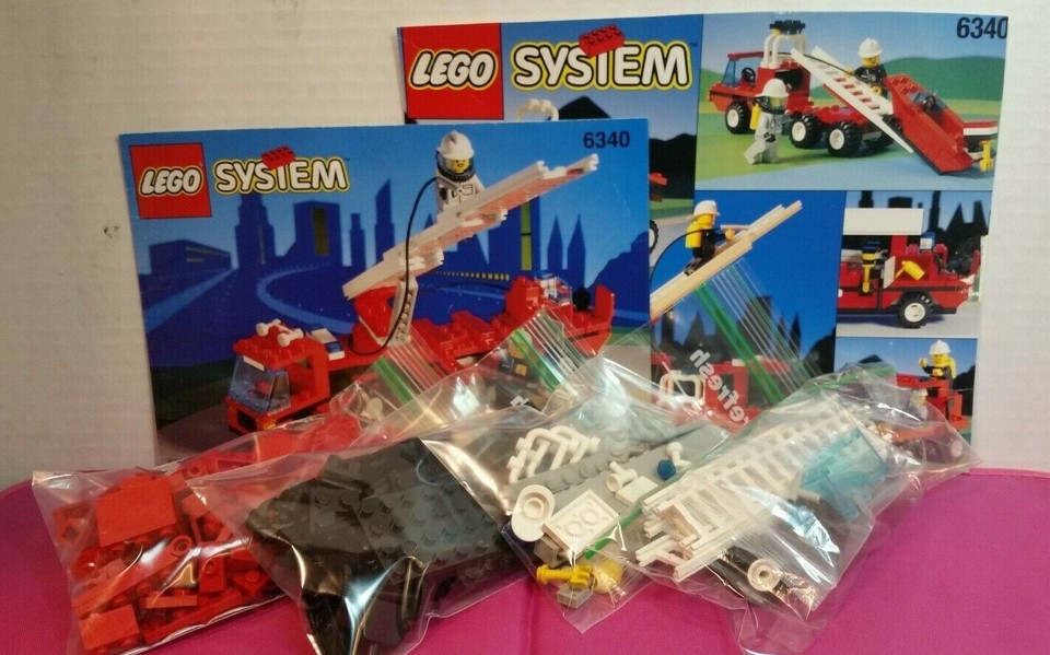 Lego Town 6340 FIRE HOOK & LADDER - Complete / 1993 / USED / 173 Pcs ...