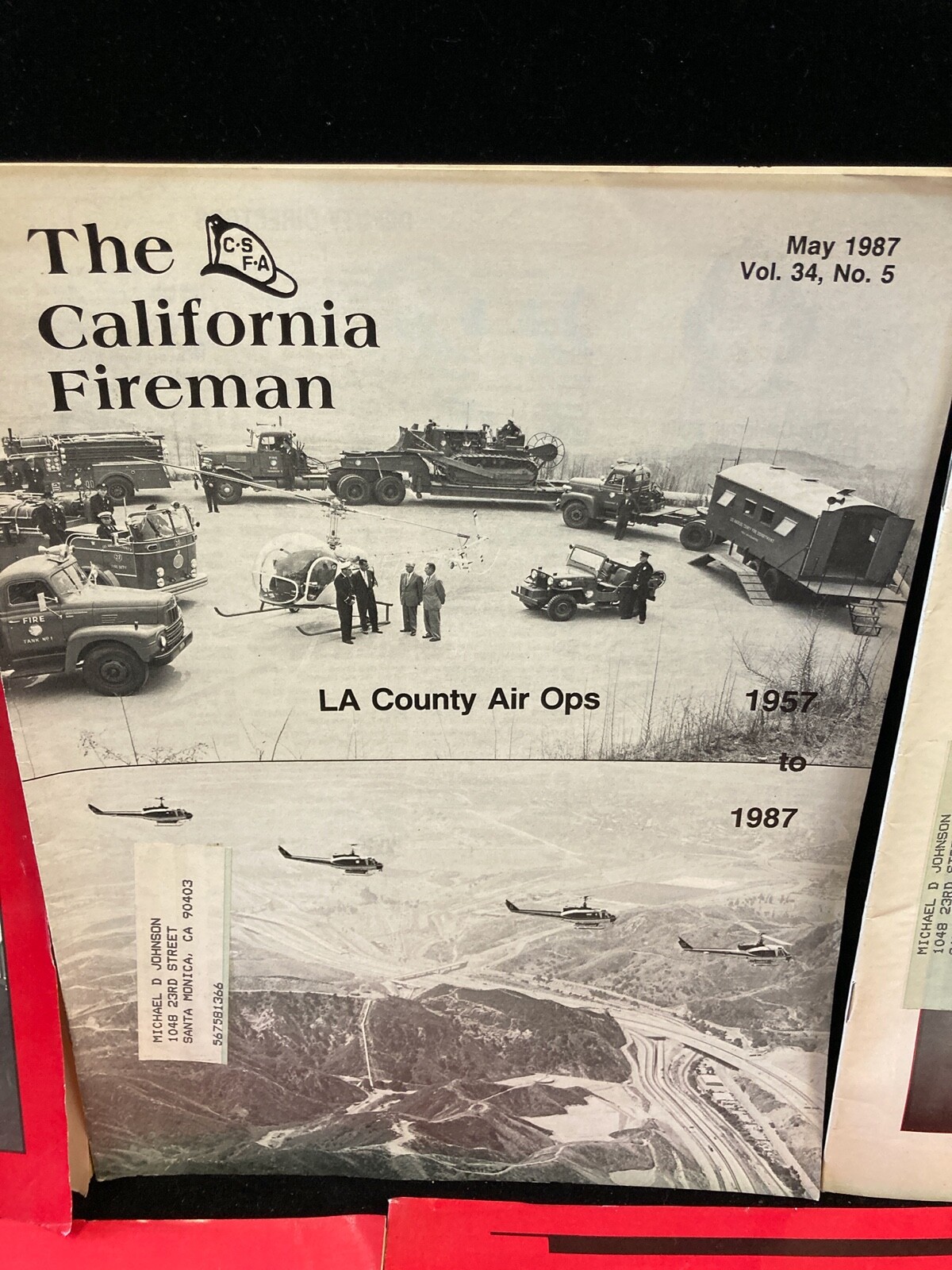 THE CALIFORNIA FIREMAN MAGAZINE, CSFA, LOT OF 5, 1986-1987 | eBay