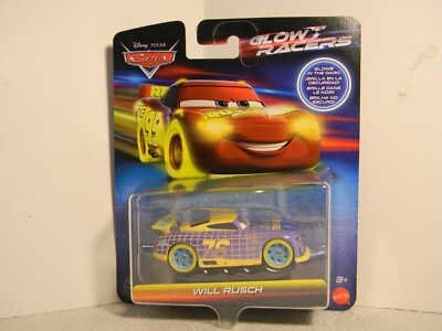 2024 Disney Pixar Cars. Glow Racers #76 "Will Rusch" Unopened Blister ...